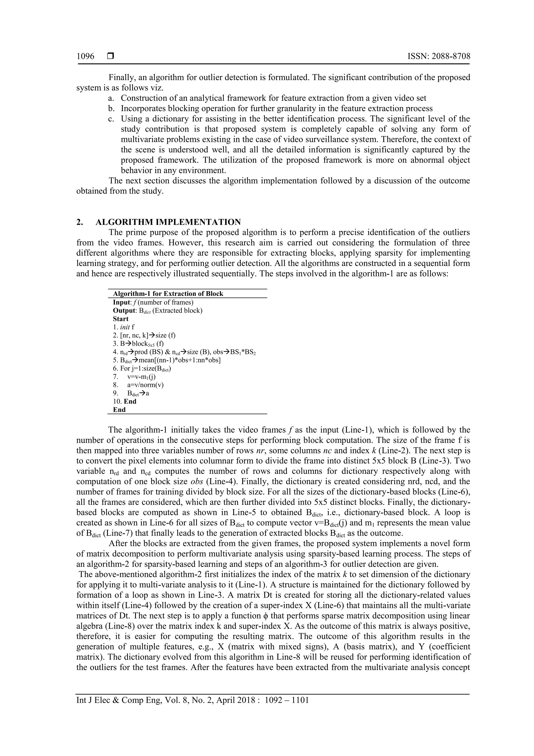 Framework For Contextual Outlier Identification Using Multivariate