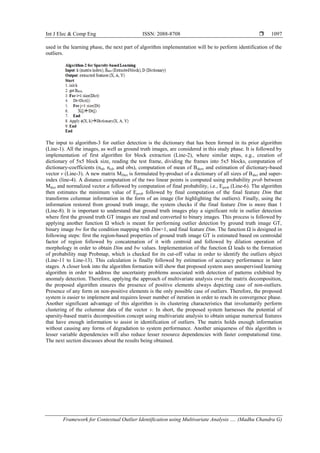 Framework for Contextual Outlier Identification using Multivariate Analysis approach and ...