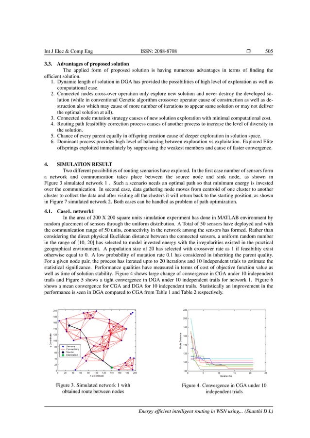 Energy efﬁcient intelligent routing in WSN using dominant genetic algorithm | PDF