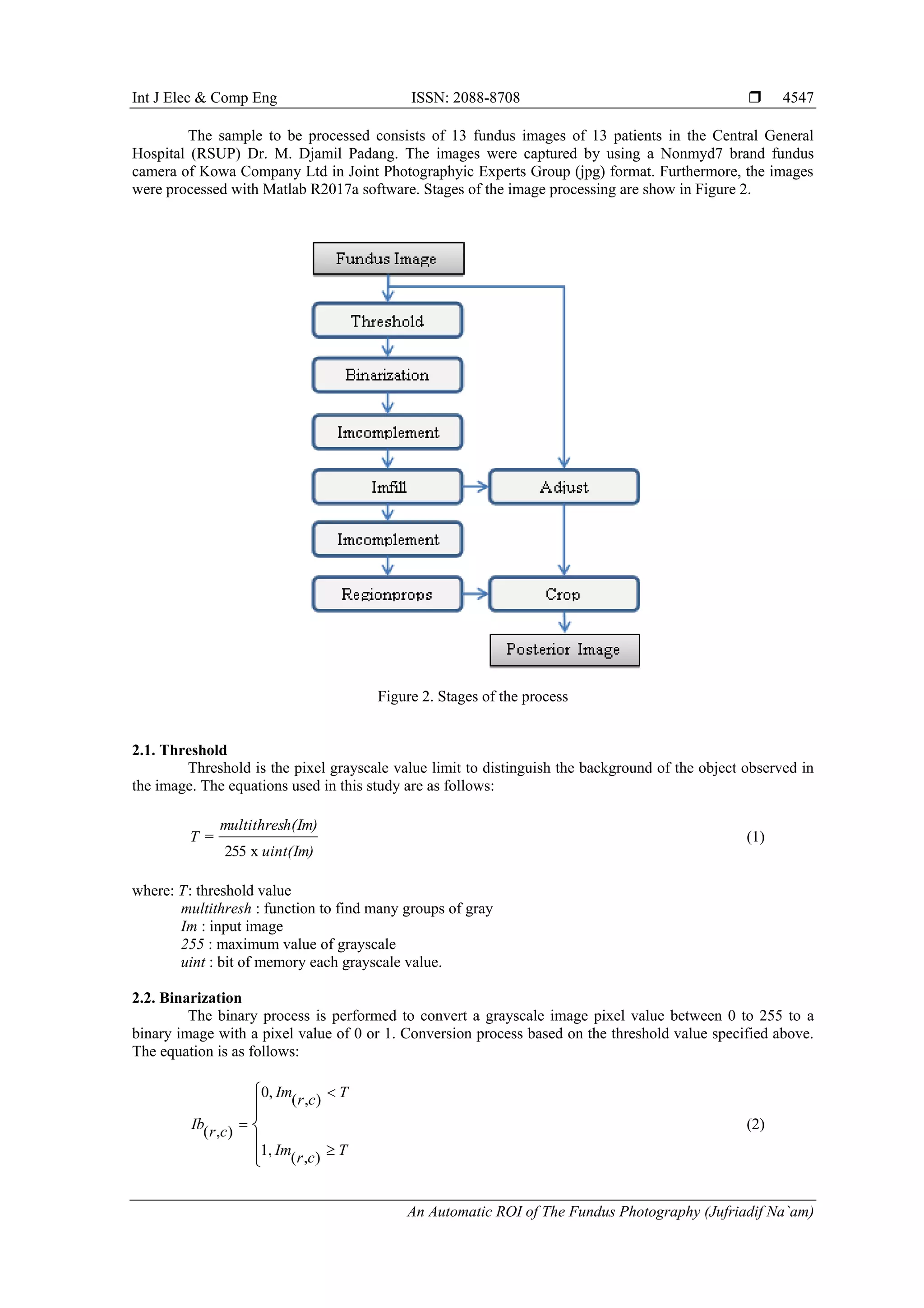An Automatic ROI of The Fundus Photography | PDF