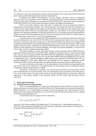 Optimized Kernel Extreme Learning Machine for Myoelectric Pattern Recognition | PDF