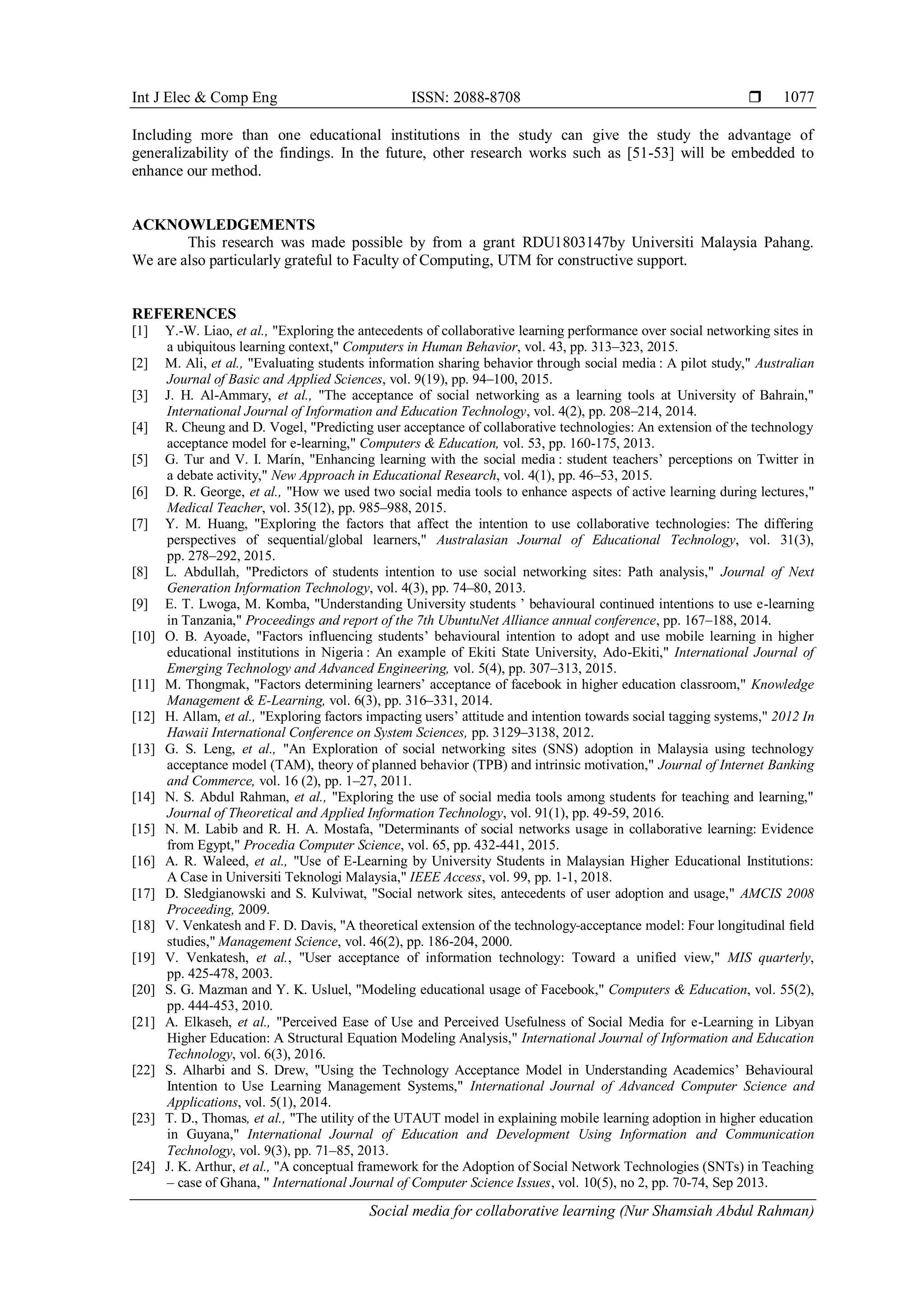 Social media for collaborative learning | PDF