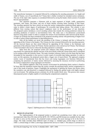 Framework for reversible data hiding using cost-effective encoding system for video ...