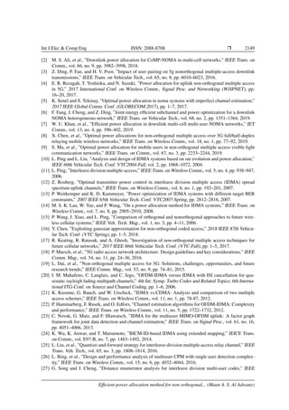 Efﬁcient power allocation method for non orthogonal multiple access 5G ...