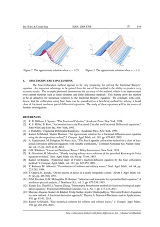 Sinc collocation linked with ﬁnite differences for Korteweg-de Vries Fractional Equation | PDF ...