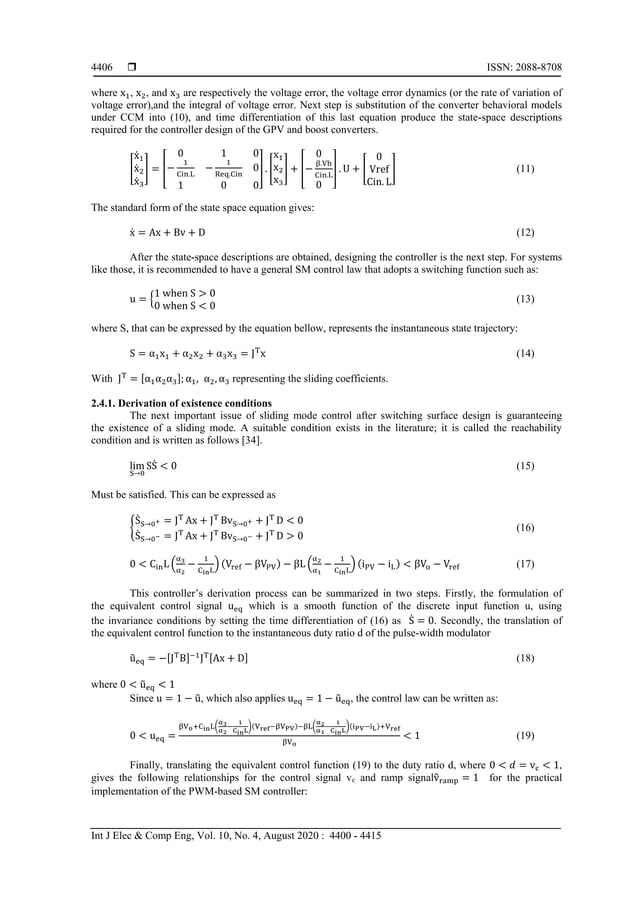 Integral sliding-mode controller for maximum power point tracking in the grid-connected ...