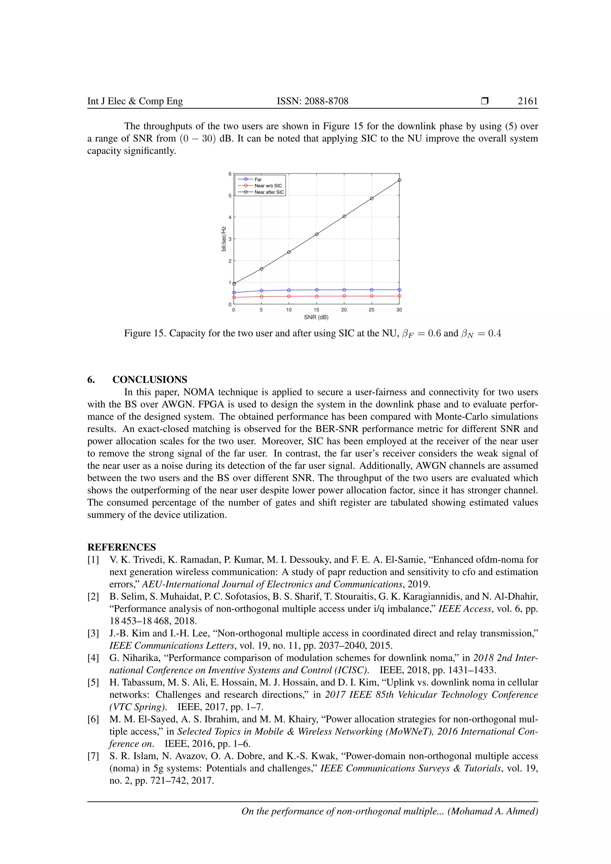 On The Performance Of Non Orthogonal Multiple Access Noma Using Fpga Pdf Computer
