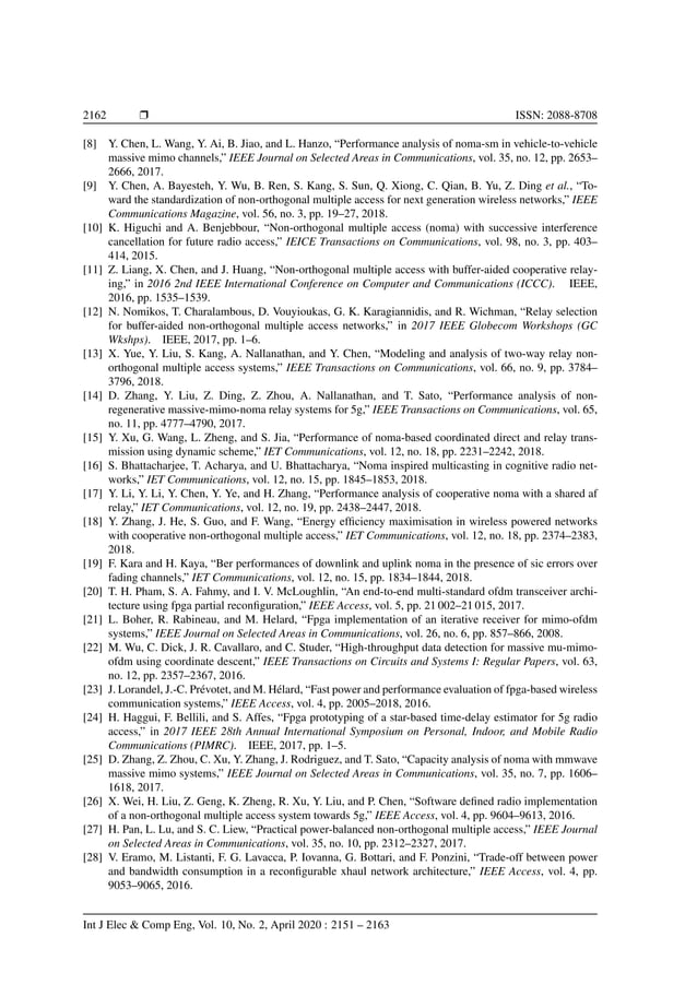 On The Performance Of Non Orthogonal Multiple Access Noma Using Fpga