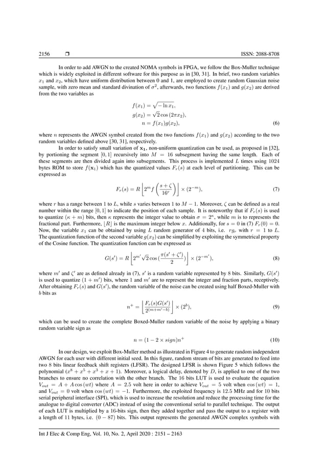 On The Performance Of Non Orthogonal Multiple Access Noma Using Fpga Pdf Computer