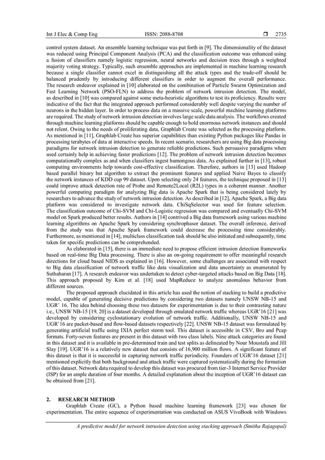 A Predictive Model For Network Intrusion Detection Using Stacking Approach Pdf