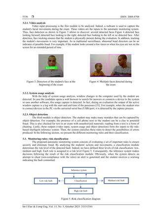 Intelligent solution for automatic online exam monitoring | PDF