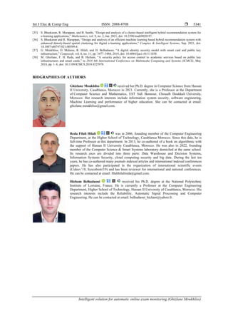 Intelligent solution for automatic online exam monitoring | PDF