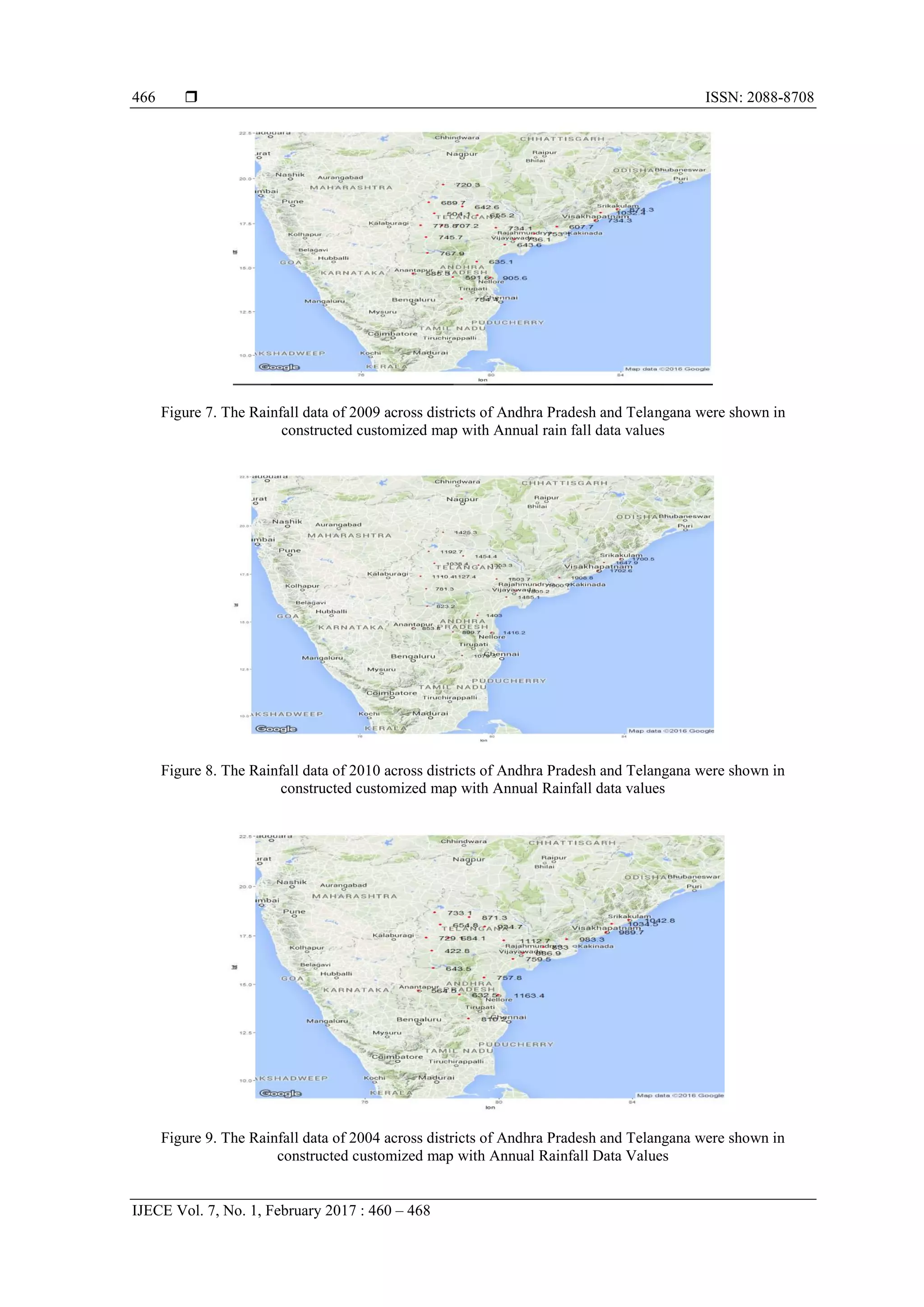 GIS-MAP based Spatial Analysis of Rainfall Data of Andhra Pradesh and ...