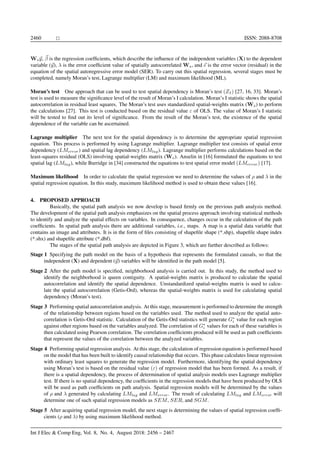 Development of a Spatial Path-Analysis Method for Spatial Data Analysis | PDF