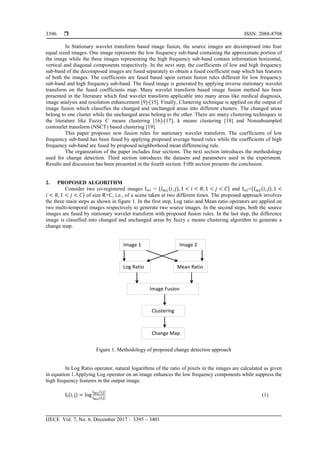 Change Detection from Remotely Sensed Images Based on Stationary Wavelet Transform | PDF