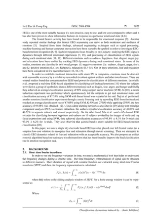 Classiﬁcation of emotions induced by horror and relaxing movies using single-channel EEG ...