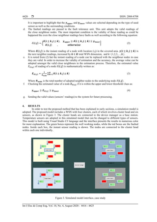 Self-checking method for fault tolerance solution in wireless sensor network | PDF