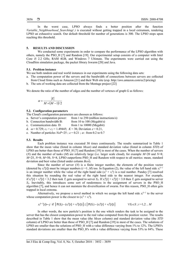 An Effective PSO-inspired Algorithm for Workflow Scheduling | PDF