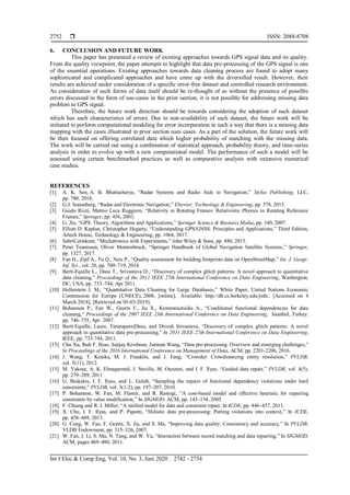 A comprehensive insight towards pre-processing methodologies applied on GPS data | PDF