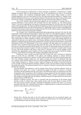 A comprehensive insight towards pre-processing methodologies applied on GPS data | PDF