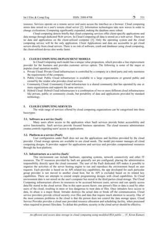 An efficient and secure data storage in cloud computing using modified RSA public key ...