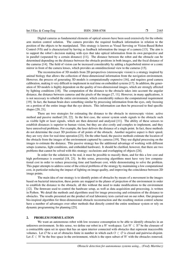 Obstacle Detection For Autonomous Systems Using Stereoscopic Images And