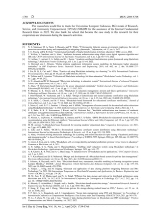 Strengthening data integrity in academic document recording with blockchain and InterPlanetary ...