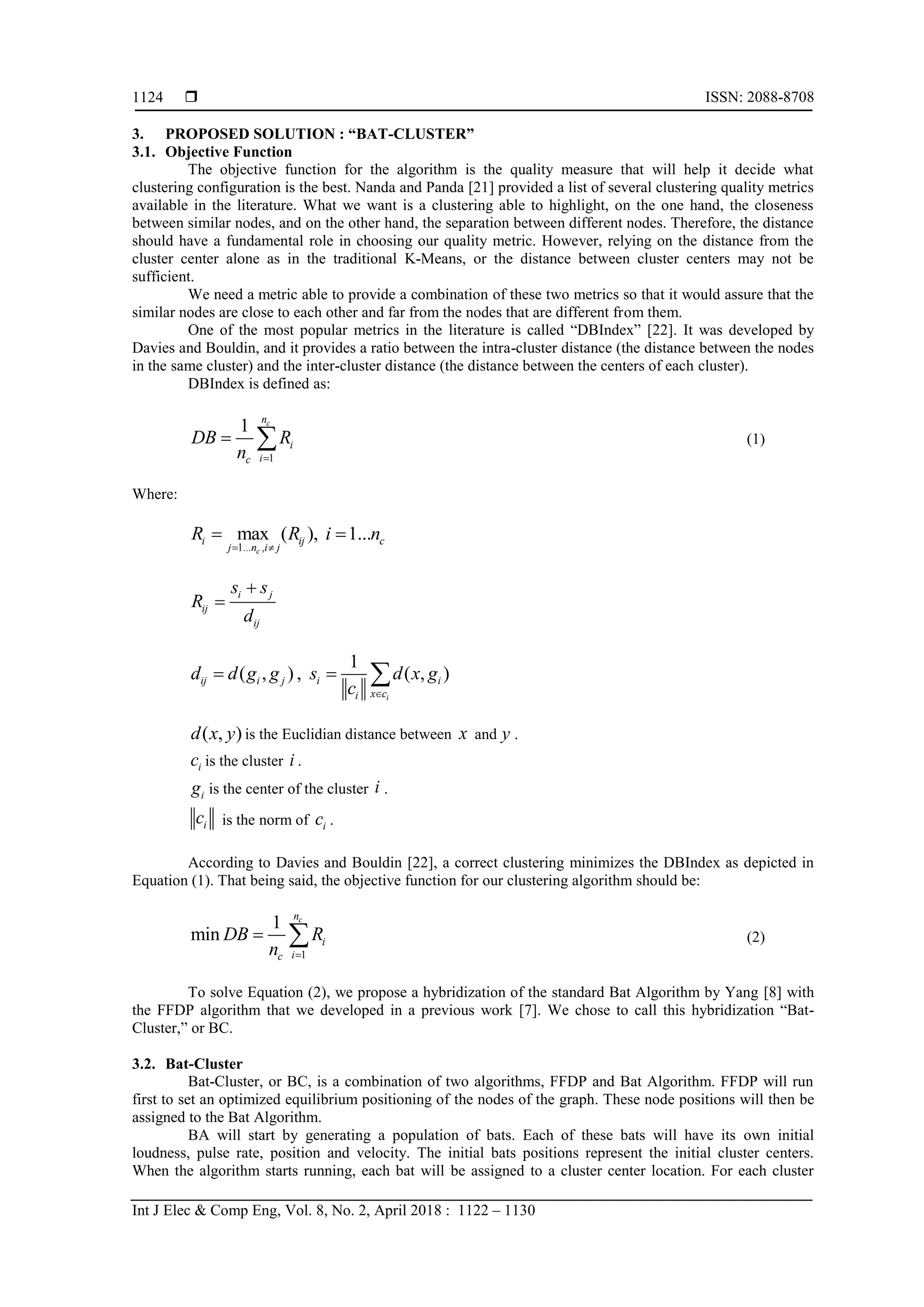 Bat-Cluster: A Bat Algorithm-based Automated Graph Clustering Approach | PDF | Computing ...
