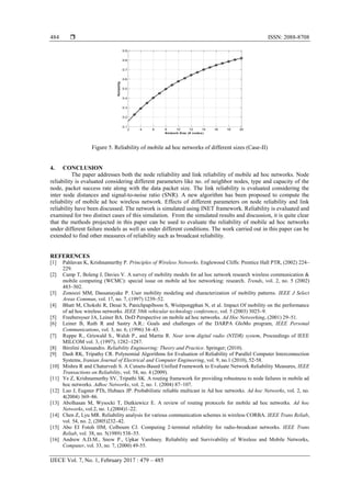 Reliability Evaluation and Analysis of Mobile Ad Hoc Networks | PDF