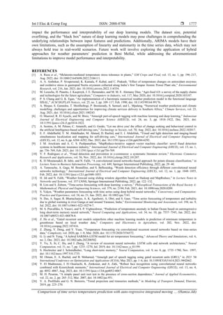 Comparison of time series temperature prediction with autoregressive ...