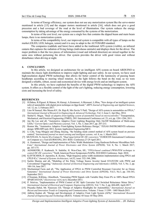 Design and Implementation Intelligent Adaptive Front-lighting System of ...