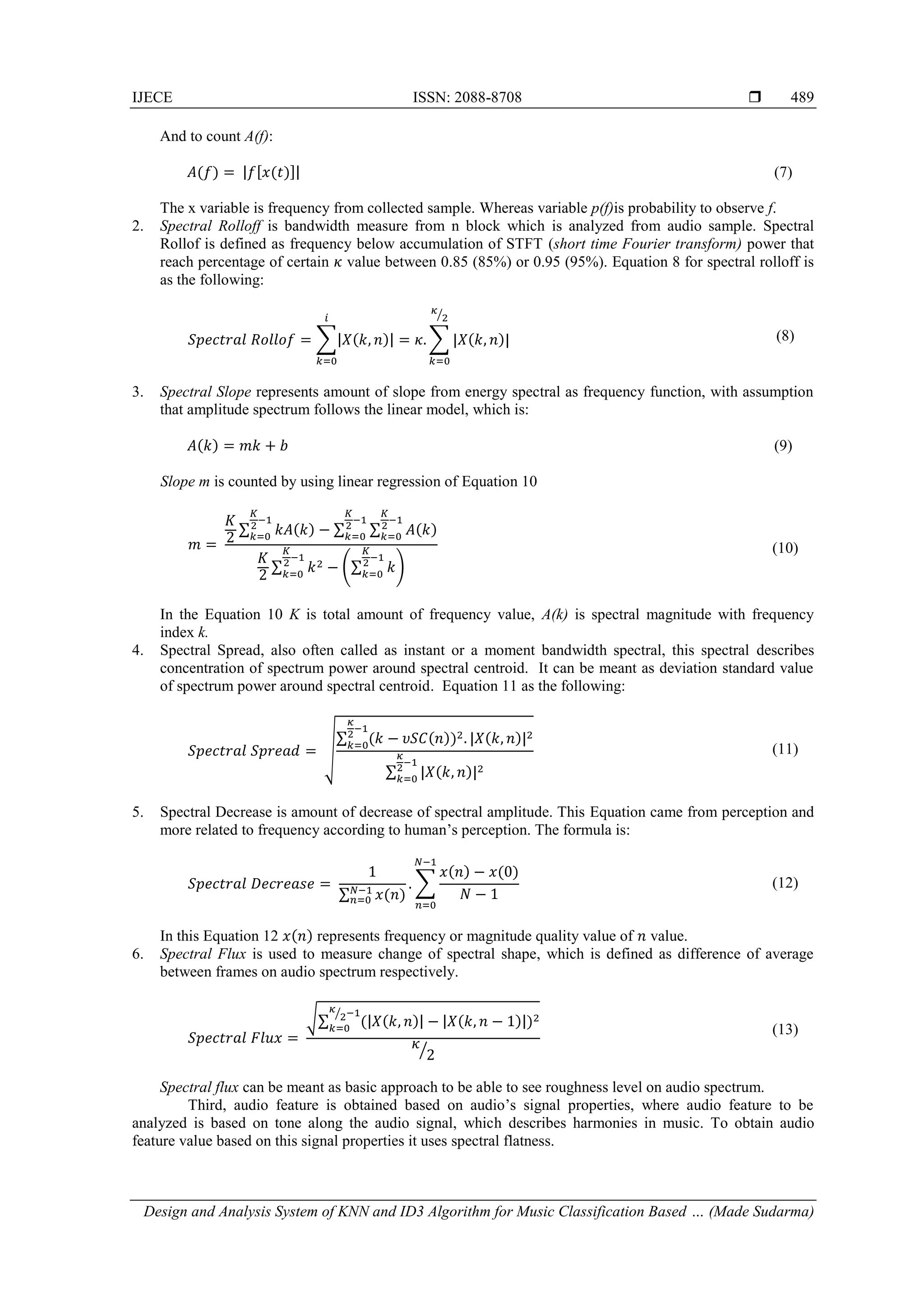 Design And Analysis System Of Knn And Id3 Algorithm For Music Classification Based On Mood