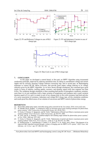 Fast photovoltaic IncCond-MPPT and backstepping control, using DC-DC boost converter | PDF