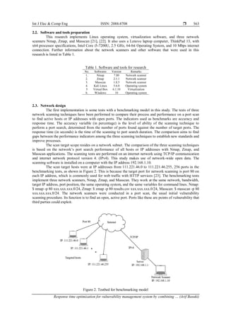 Response time optimization for vulnerability management system by combining the benchmarking and ...