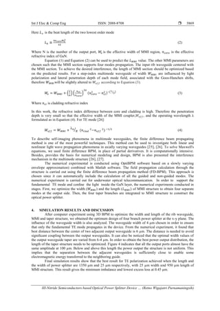 III-Nitride Semiconductors based Optical Power Splitter Device Design for underwater Application ...