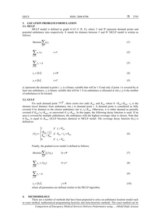 Comparison of Emergency Medical Services Delivery Performance using ...