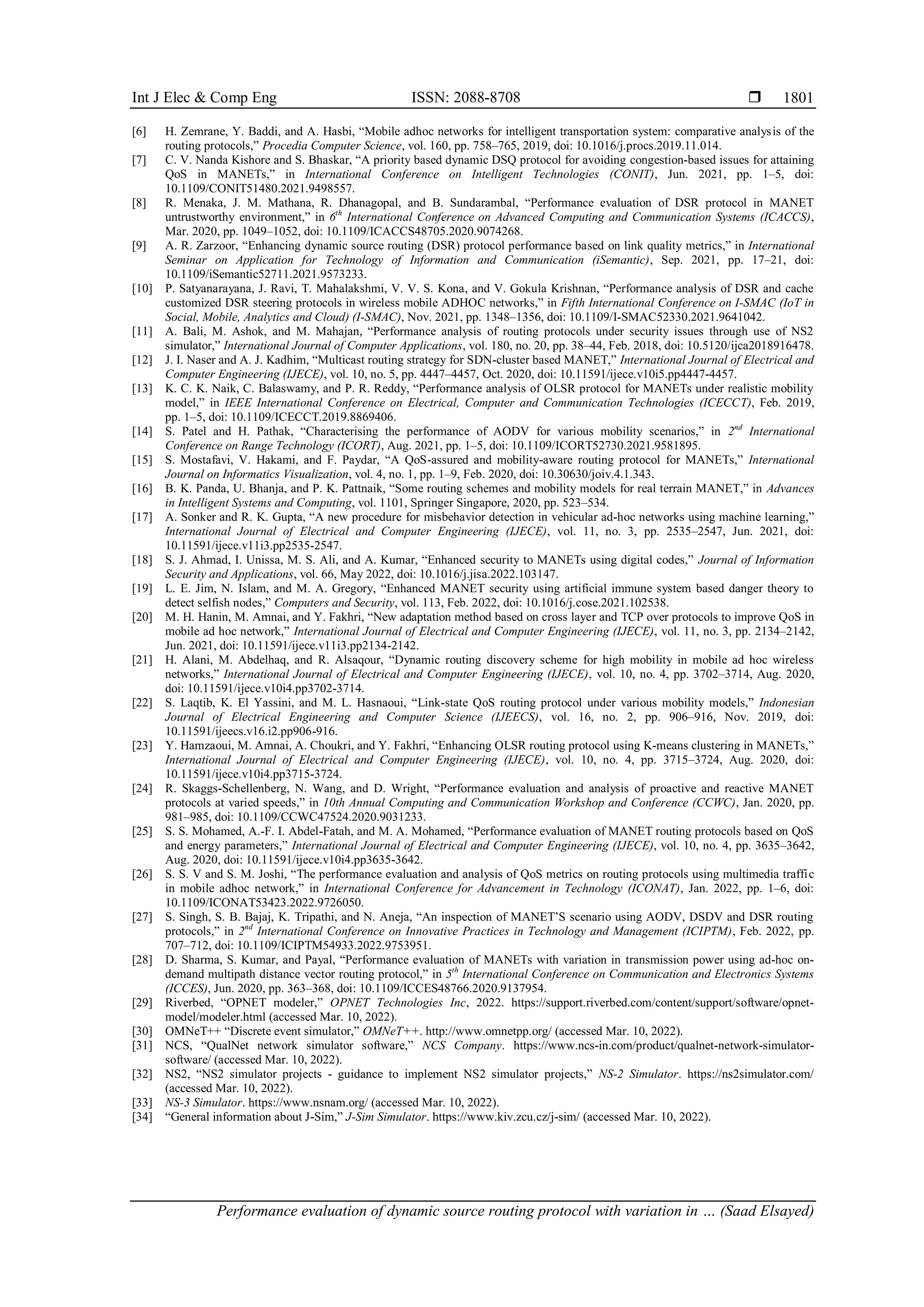 Performance Evaluation Of Dynamic Source Routing Protocol With