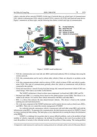 Comparative study of proactive and reactive routing protocols in ...