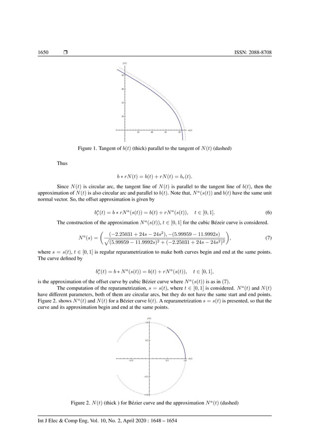 Approximating offset curves using B ´ ezier curves with high accuracy | PDF
