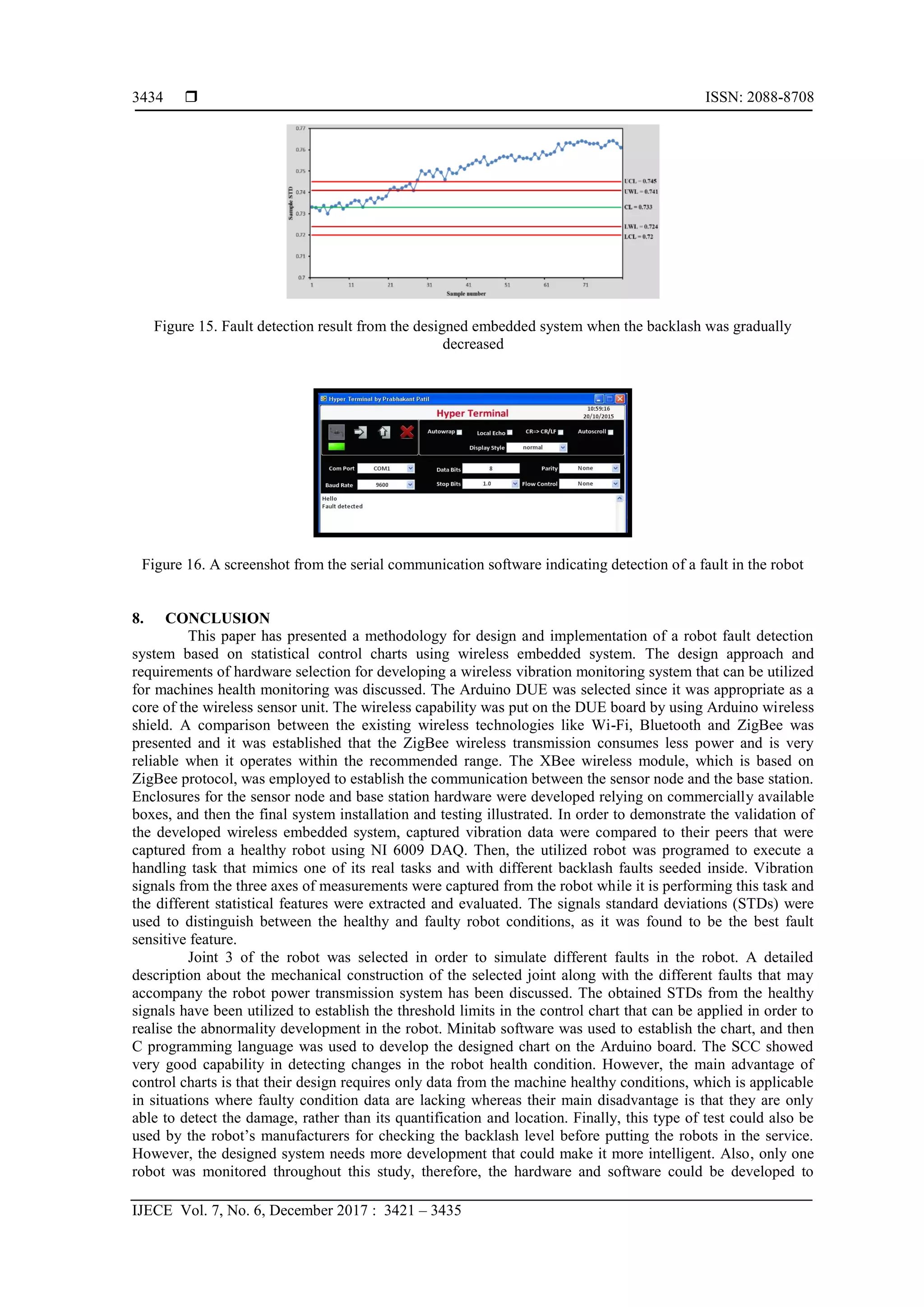 Wireless Fault Detection System For An Industrial Robot Based On Statistical Control Chart Pdf