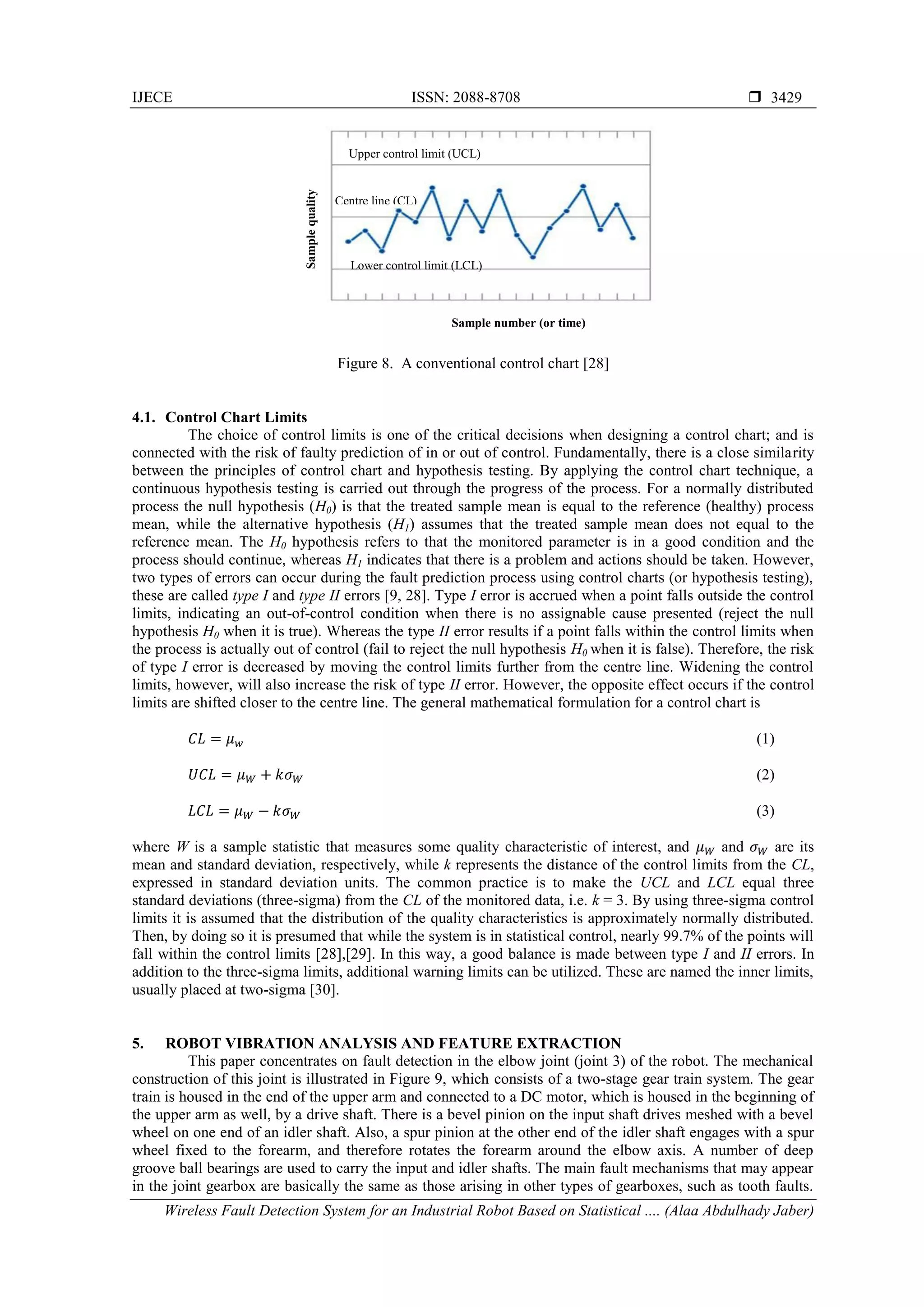 Wireless Fault Detection System For An Industrial Robot Based On Statistical Control Chart Pdf