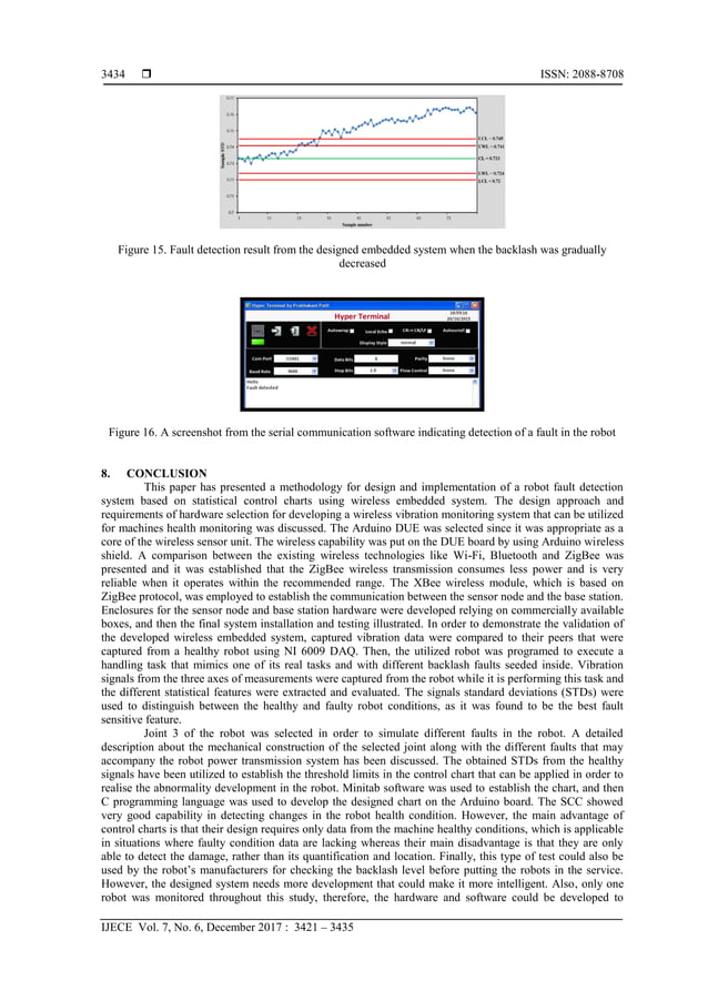 Wireless Fault Detection System for an Industrial Robot Based on Statistical Control Chart | PDF