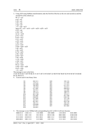 DARE Algorithm: A New Security Protocol by Integration of Different Cryptographic Techniques | PDF