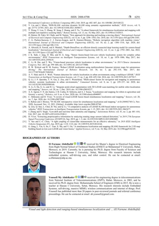 Visual and light detection and ranging-based simultaneous localization ...