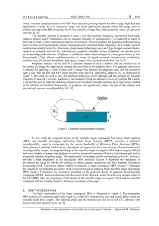 Simulation and optimization of tuneable microstrip patch antenna for fifth-generation ...