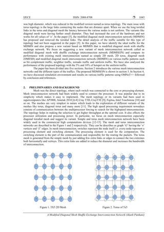 A Modified Diagonal Mesh Shuffle Exchange Interconnection Network | PDF