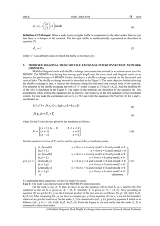 A Modified Diagonal Mesh Shuffle Exchange Interconnection Network | PDF