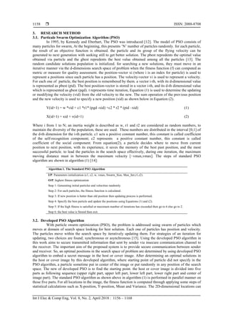 Information Hiding using LSB Technique based on Developed PSO Algorithm | PDF
