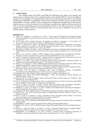 Evaluation of Integrated Digital Forensics Investigation Framework for ...