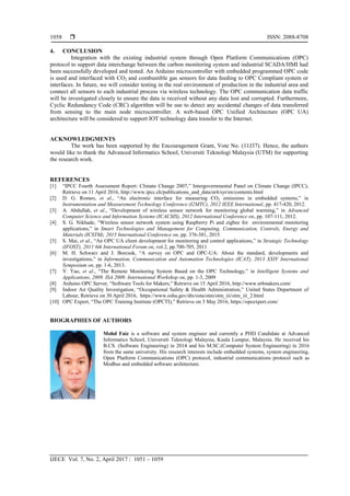 OPC Protocol Application for Real-Time Carbon Monitoring System for ...